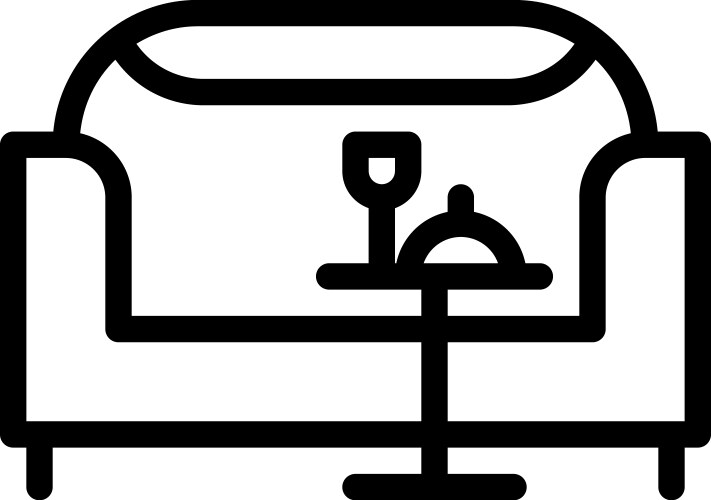 Hotel reception lobby icon suitable for website Vector Image