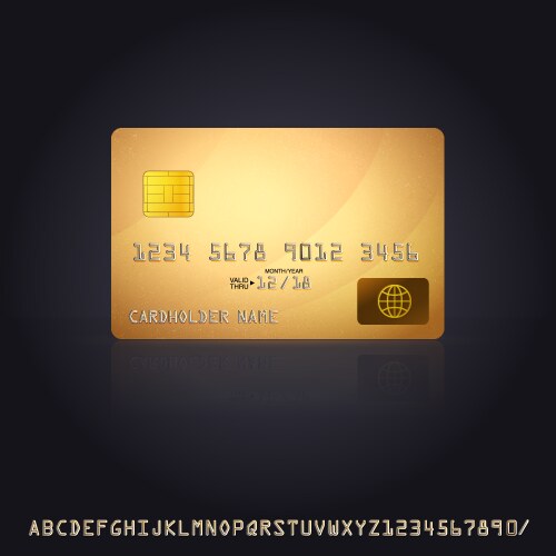 Gold member card Royalty Free Vector Image - VectorStock
