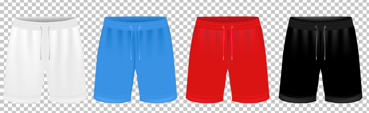 Black shorts template Royalty Free Vector Image