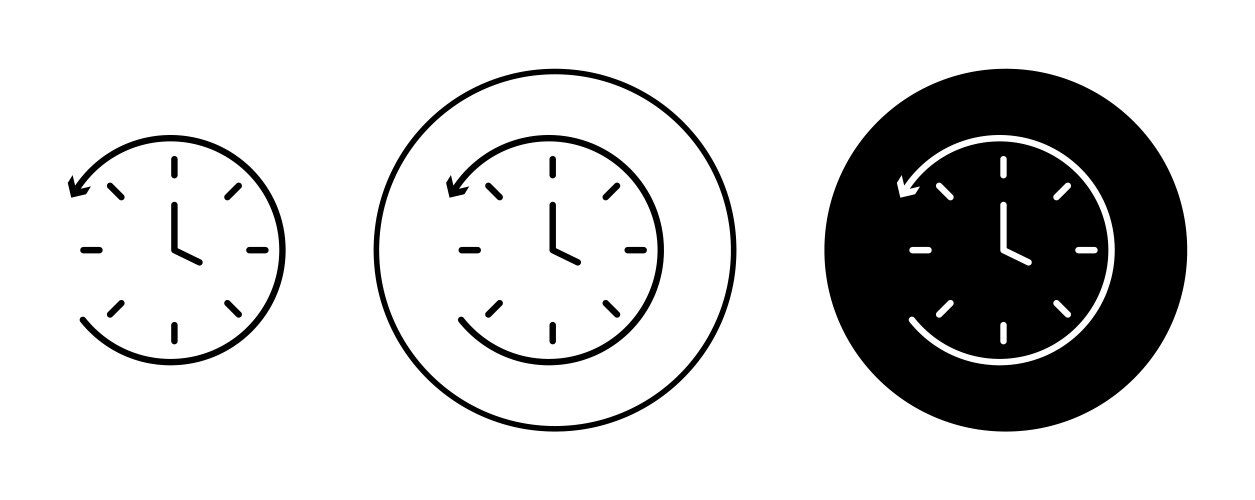 Past time icon Royalty Free Vector Image - VectorStock