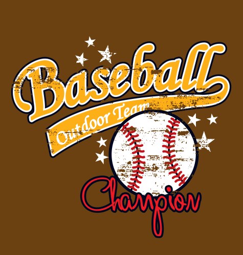 Baseball hits Royalty Free Vector Image - VectorStock
