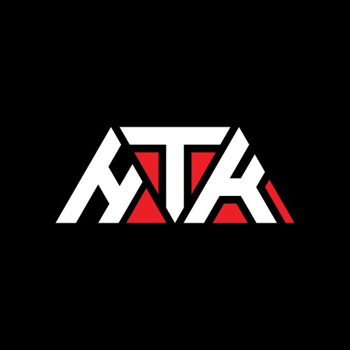 Htk logo letter design Royalty Free Vector Image