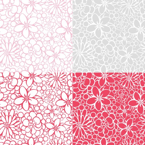 Golden flowers texture pattern Royalty Free Vector Image