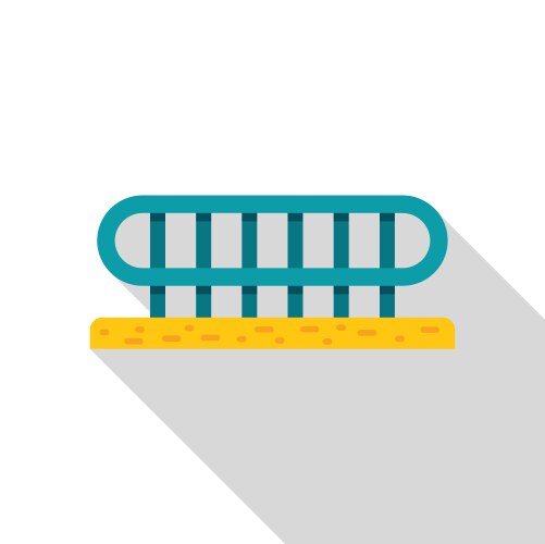 Metal handrail protecting from falling down stairs