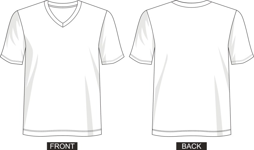 White T-Shirt Template Vector Images (over 27,000)