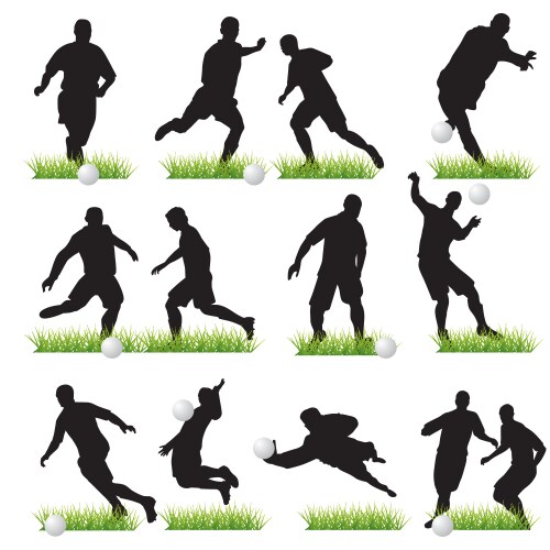 Football players Royalty Free Vector Image - VectorStock