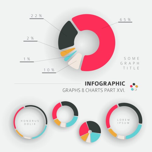 Flat design infographic elements Royalty Free Vector Image