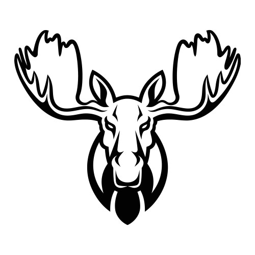 Moose Black and White Vector Images (over 2,400)