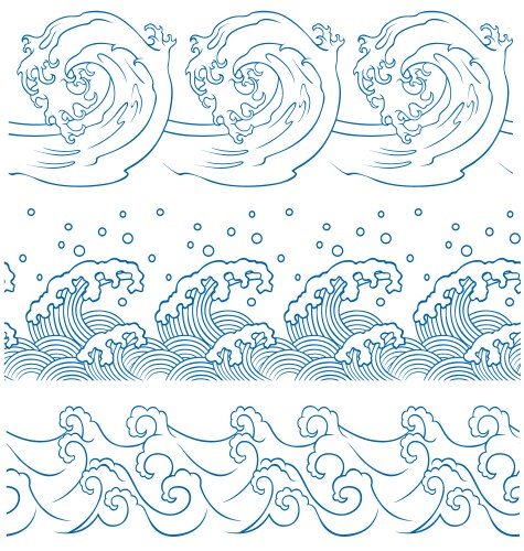 Japan great wave Royalty Free Vector Image - VectorStock