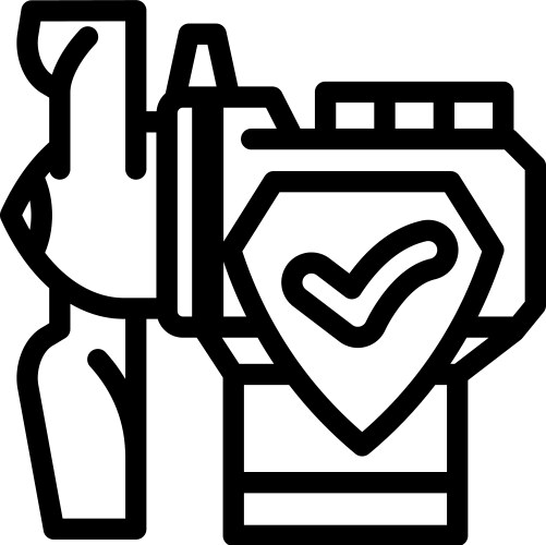 Turbine safety wind line icon Royalty Free Vector Image