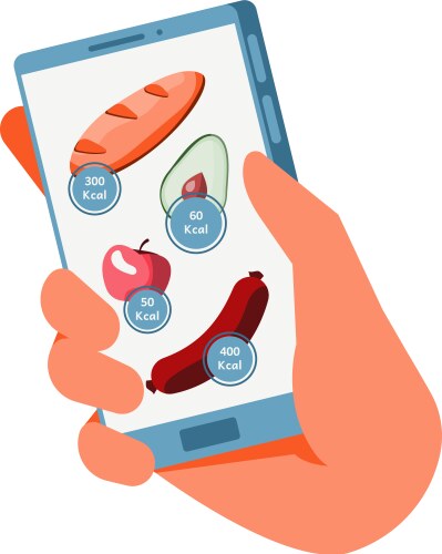 Nutrition principles food to eat Royalty Free Vector Image