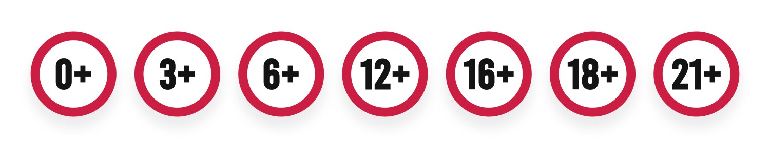 Age restriction Royalty Free Vector Image - VectorStock