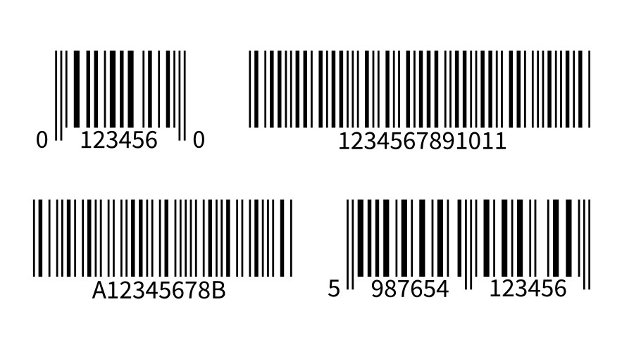 Fingerprint with bar code Royalty Free Vector Image