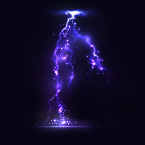 Abstract purple lightning flash background Vector Image