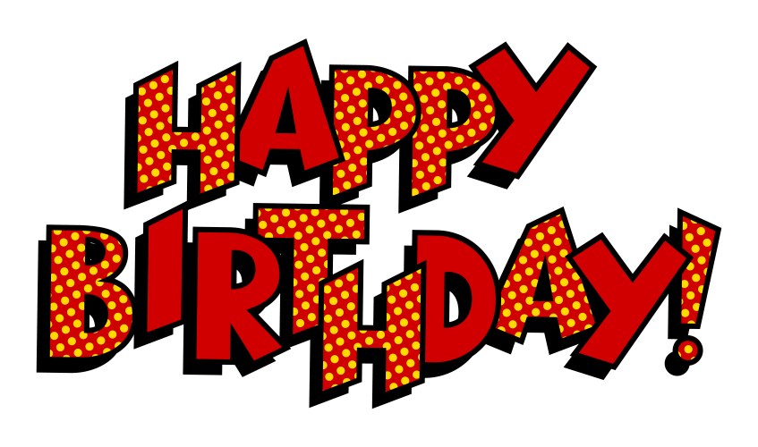 Happy Birthday Word Art Vector Images (over 2,300)
