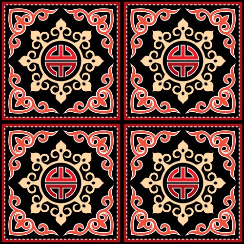 Mongolian Pattern Vector Images (over 830)