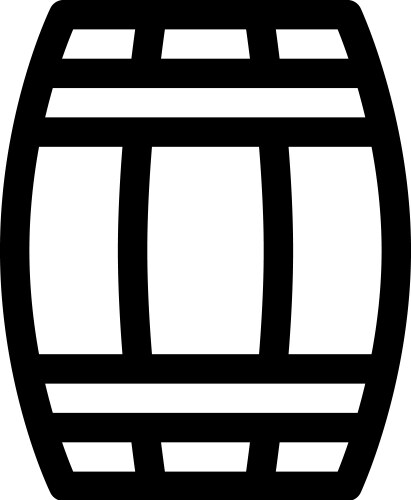 Dam icon thin linear style design isolated Vector Image