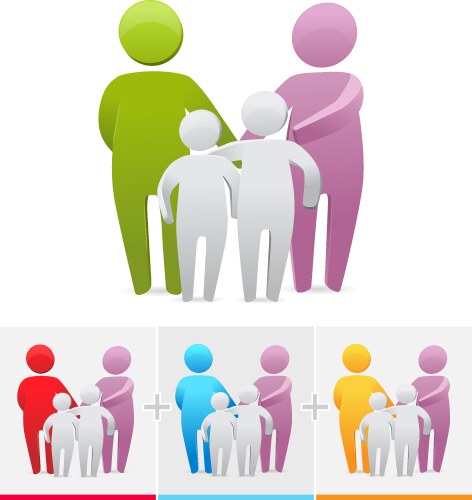 Stick Figure Family Vector Images (over 1,800)