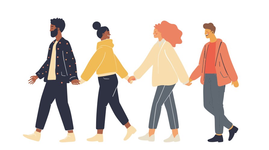 Four Friends Vector Images (over 2,300)