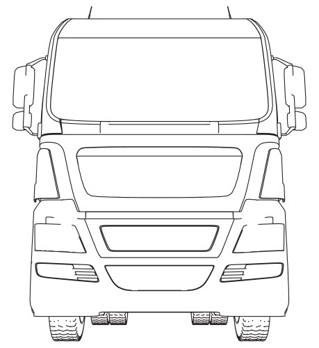 Semi Truck Front View Vector Images (over 610)