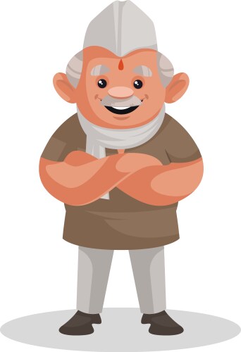 Politician cartoon character Royalty Free Vector Image