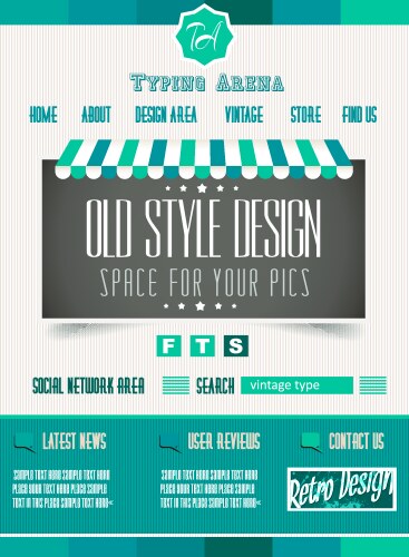 Old style vintage menu of the day background Vector Image