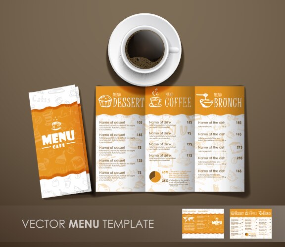 Coffee menu background Royalty Free Vector Image