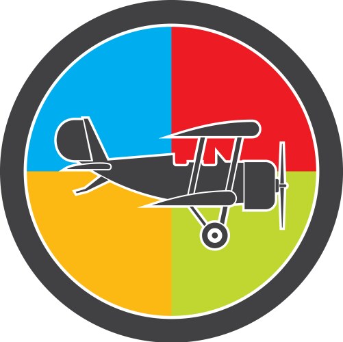 Flying passenger plane side view Royalty Free Vector Image