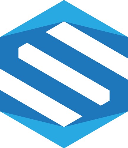 Hexa spy iconic logo file Royalty Free Vector Image