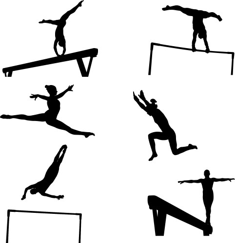 Splits Gymnastics Clipart