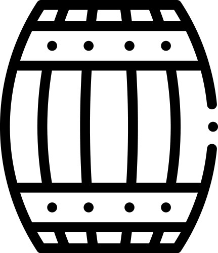 Bar icon thin linear style design isolated Vector Image