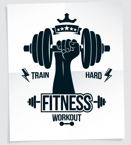 Gym motivation quotes fitness inspirational Vector Image