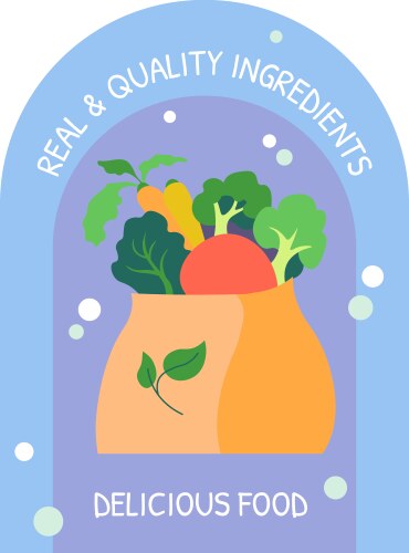 Food ingredients cartoons Royalty Free Vector Image