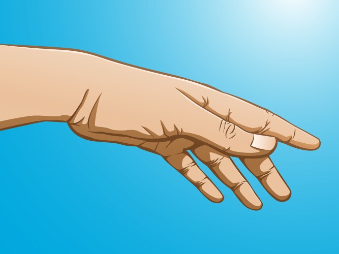 Hand reaching Royalty Free Vector Image - VectorStock