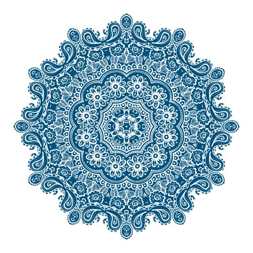 Vintage circular pattern of indian Royalty Free Vector Image