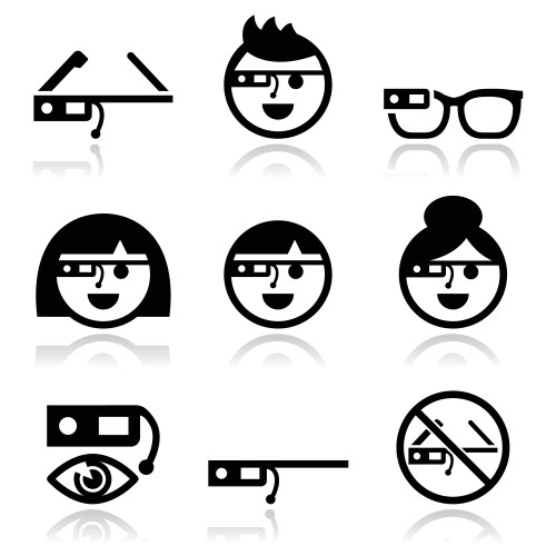 Man woman user icons set Royalty Free Vector Image