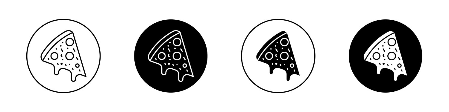 Pizza Slice Icon Royalty Free Vector Image Vectorstock