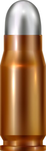 Realistic bullet Royalty Free Vector Image - VectorStock