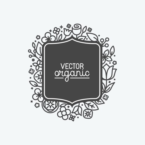 Simple and elegant logo design template in trendy Vector Image