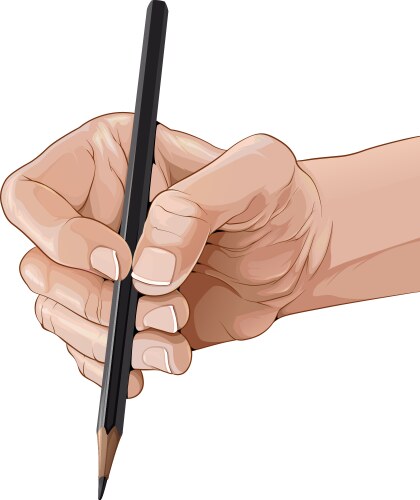 Hand Holding Pencil Vector Images (over 4,700)