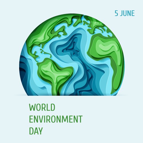 World environment day concept background Vector Image