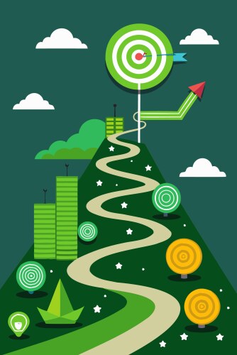 Project milestone roadmap path to success – Royalty-Free Vector ...