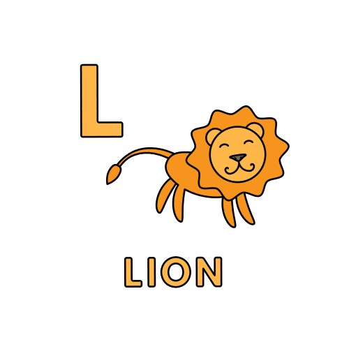 Lion Flashcards Vector Images (over 100)