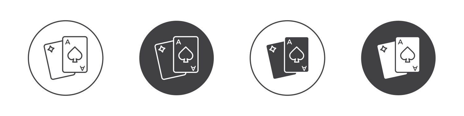 Playing cards icon Royalty Free Vector Image - VectorStock