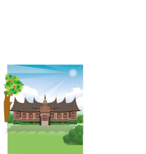 Rumah Gadang Vector Images (20)
