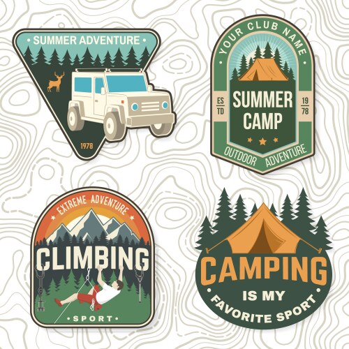 Camping Royalty Free Vector Image - VectorStock