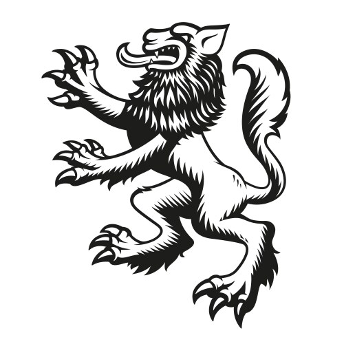 Heraldic Wolf Vector Images (over 140)