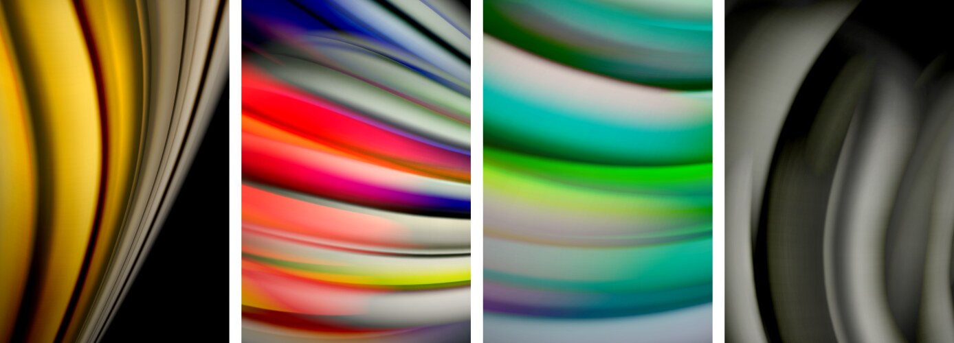 Blurred color line backgrounds Royalty Free Vector Image