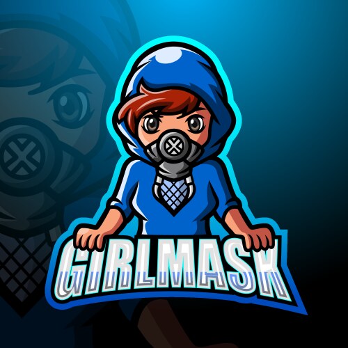 Panda Gamer Mascot Logo Royalty Free Vector Image