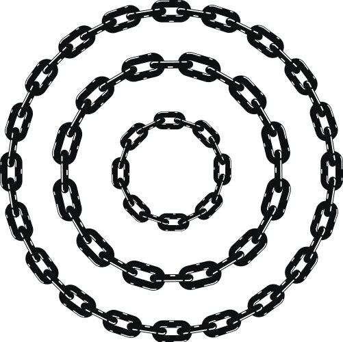 Circle chain Royalty Free Vector Image - VectorStock